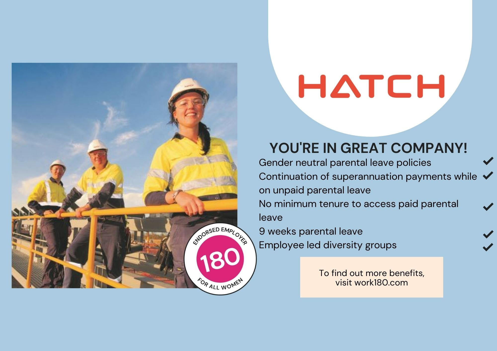 Facilities administrator at Hatch | WORK180