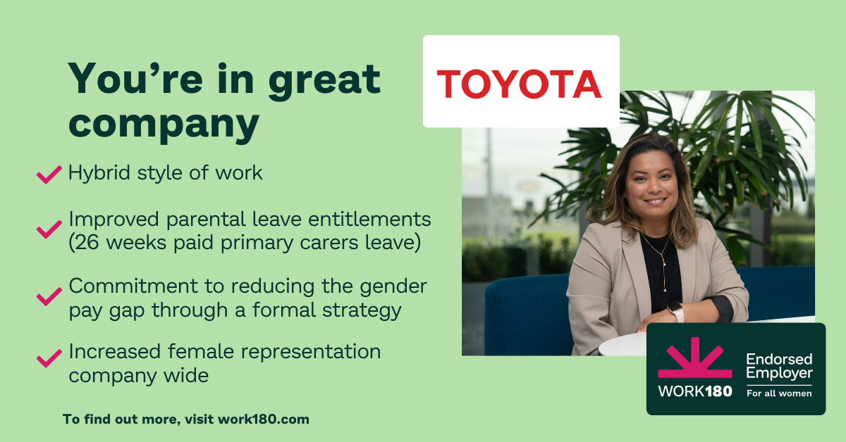 Toyota | WORK180 Endorsed Employer